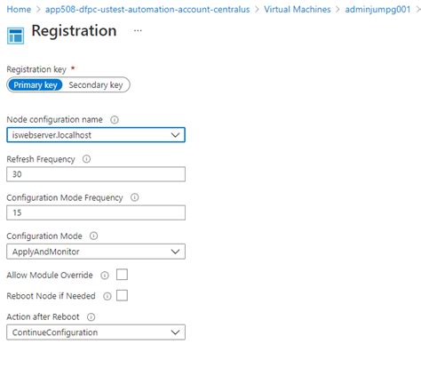 creating azure automation dsc configuration and dsc configuration node