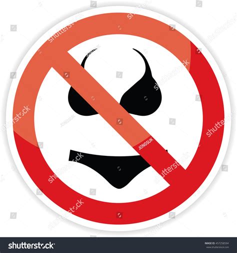 No Bikini Sign On White Backgroundvector Stock Vektorgrafik
