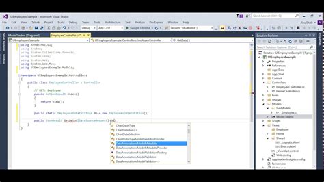 telerik kendo ui asp mvc part 4 create model and controller youtube