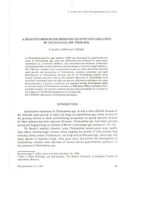 pdf a selective medium for improving quantitative isolation of