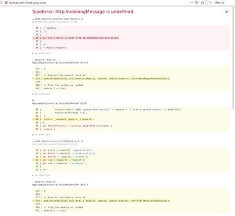 node js how to resolve typeerror comingmessage is undefined