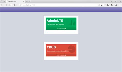 adminlte aspnetcore2 version