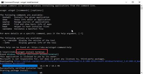 using winget the windows package manager