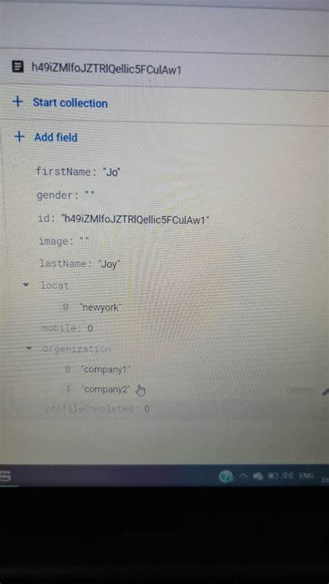android probem while reading field in document from