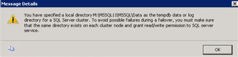 how to configure tempdb on local disk in sql server 2012 2014 failover
