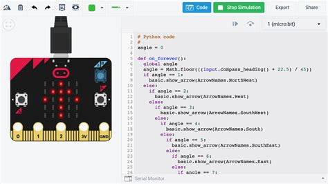 python coding with micro bit in tinkercad circuits tinkercad