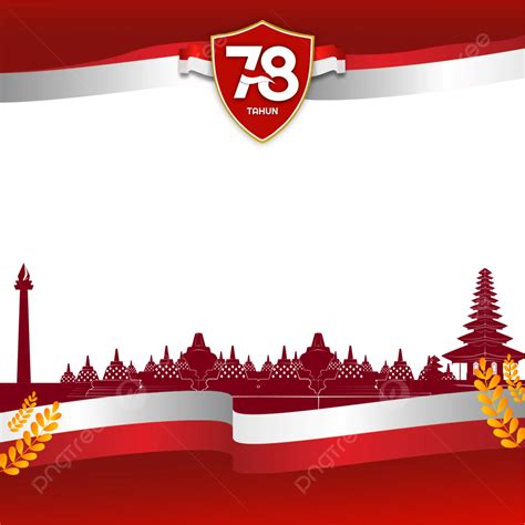 Hut Ri Ke 78 Diseño Oficial Dirgahayu Twibbonize Del Día De La