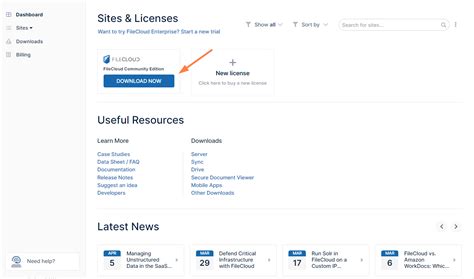 filecloud community edition registration and installation filecloud