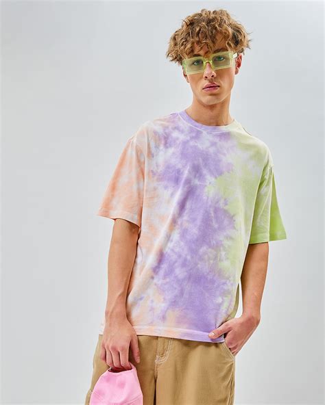 Buy Mens Multicolor Tie And Dye Oversized T Shirt Online At Bewakoof
