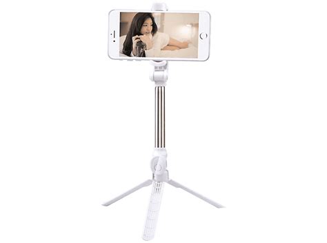 Neveance 360 Grad Freie Drehung Selfie Stick Weiß Saturn