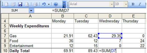 excel 2003 how to create formulas and make calculations universalclass