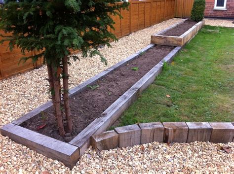 Crafty Oaks Beautiful Raised Beds From New Oak Railway Sleepers