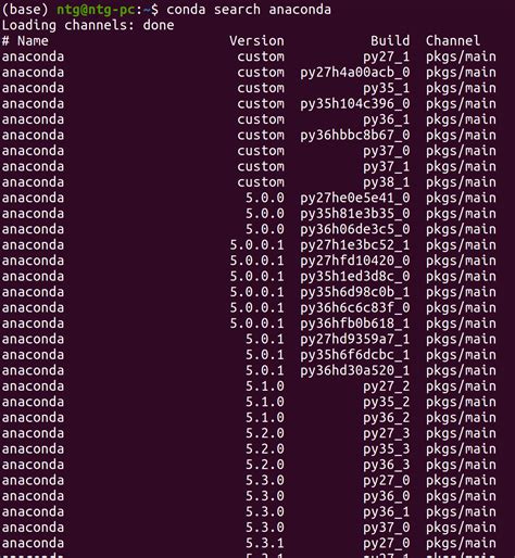 conda create environment with specific version of anaconda stack
