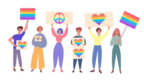 Best Premium Lgbt Community Pride Concept With People Men And Women