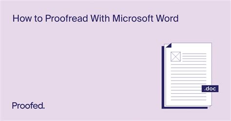 How To Proofread With Microsoft Word Proofeds Writing Tips