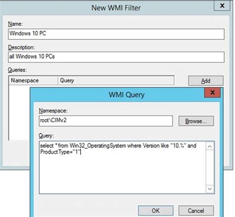 restricting group policy with wmi filtering windows os hub