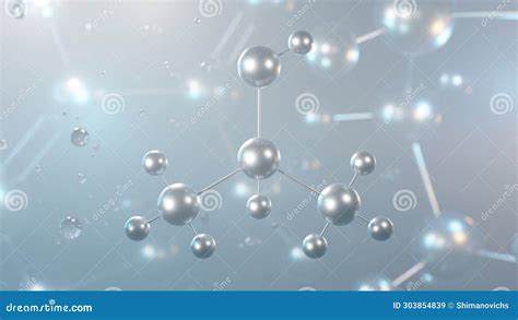 Isopropanol Molecular Structure 3d Model Molecule Isopropyl Alcohol