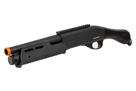 Metal Airsoft Pump Action Sawed Off Spring Powered Tri Multi 3 Shot