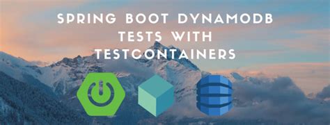 spring boot dynamodb integration tests