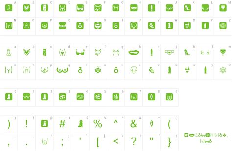download free font erotic symbols