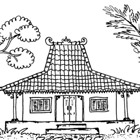 Mewarnai Gambar Rumah Adat