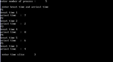round robin scheduling algorithm with arrival time