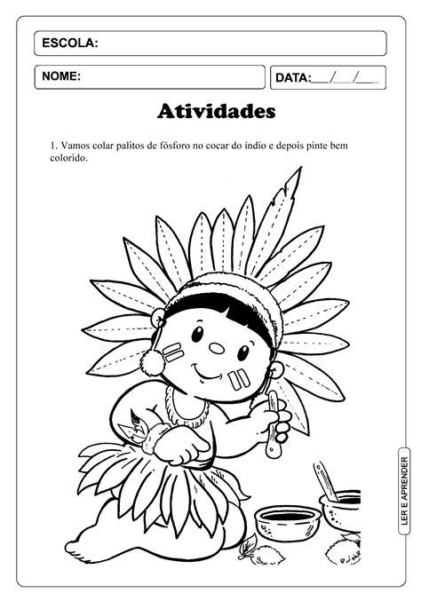 Atividades Dia Do Indio Para Educação Infantil Modisedu