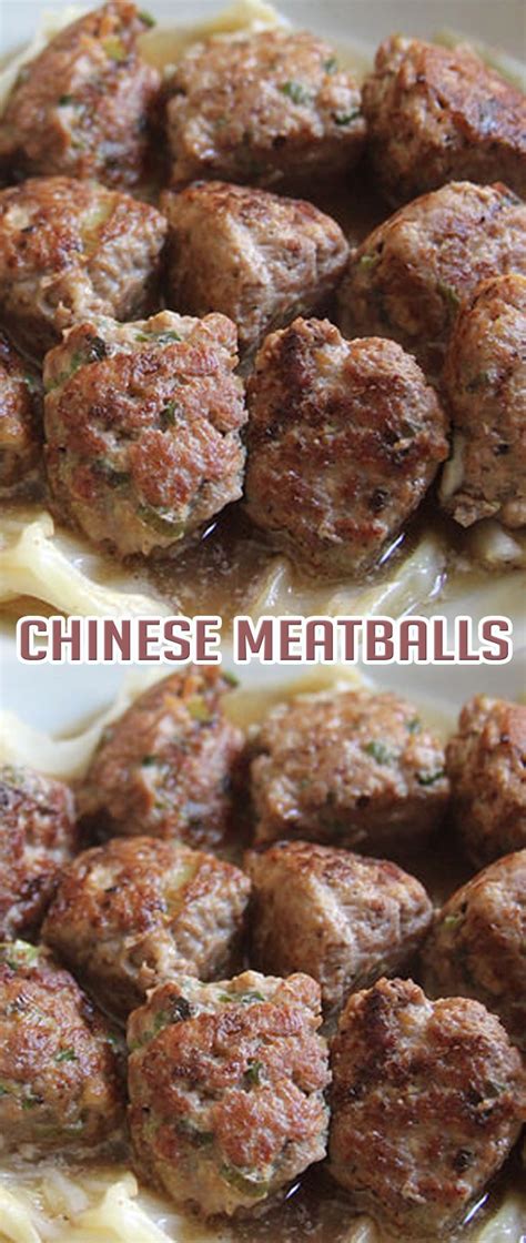 Chinese Meatballs Healthy Everyday Recipes Chinese Meatballs