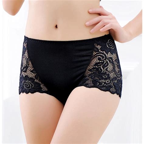 Womens Ultra Sexy Panties Flower Lace Jacquard Mid Waist Uflare