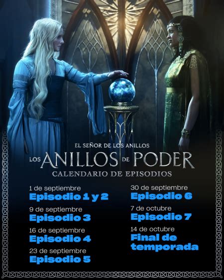 El Señor De Los Anillos Los Anillos De Poder Cuándo Y A Qué Hora Se