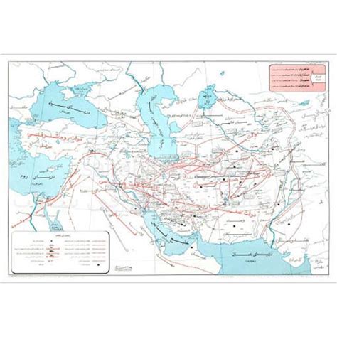نقشه ایران در زمان صفویه جلد 8 موسسه جغرافیایی و کارتوگرافی سحاب