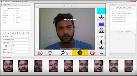 Exovisix Face Recognition Attendance System Using Jav