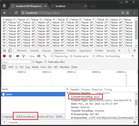 how to enable gzip compression in asp core