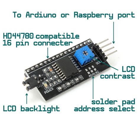 how to connect an i2c lcd display to an arduino