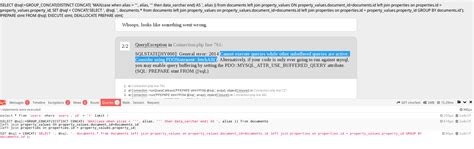 mysql prepared statement with variables in php laravel cannot