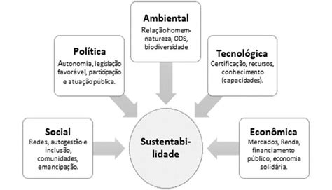 Conjunto De Dimensões Da Sustentabilidade Em Cooperativas Download