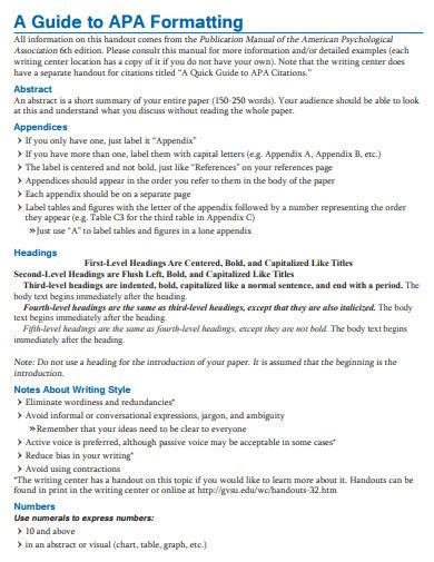 Appendix In Apa 11 Examples Pdf