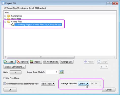 tech tip opening elevation in a summit project dat em systems