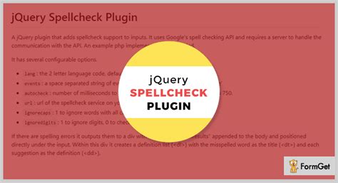 4 best jquery spell checker plugins 2022 formget