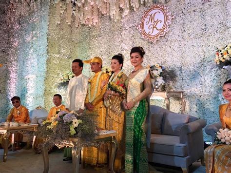 Pyay Ti Oo And Eaindra Kyaw Zin Couple Fashion At Myint Myat Wedding