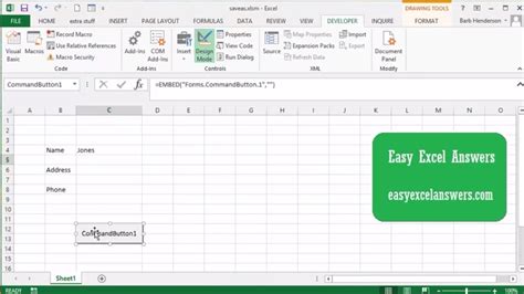save a file to a specific location using a macro in excel