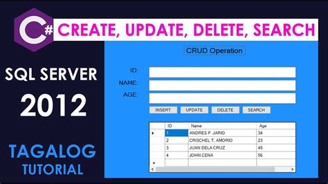 c and sql server v1 perform smart crud operations with search vrogue