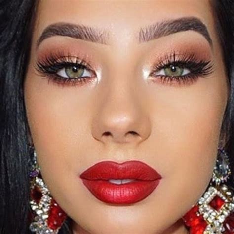 Makeup Ideas Image By Rebecca Dennise Cruz Red Dress Red Makeup