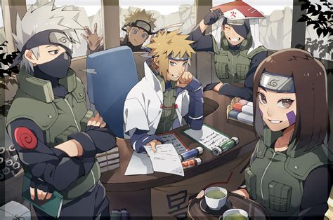 Masaüstü Uzumaki Naruto Hatake Kakashi Namikaze Minato Uchiha