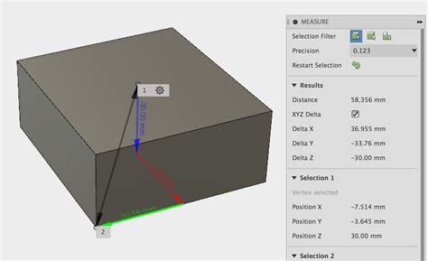 measurements on 3 axes autodesk community