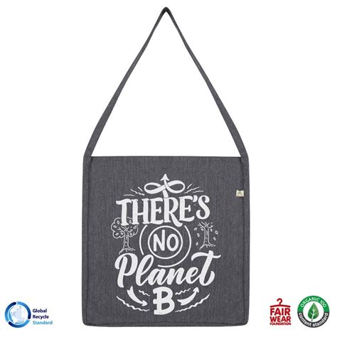 Theres Is No Planet B Recycled Tote Bag Tygkassar