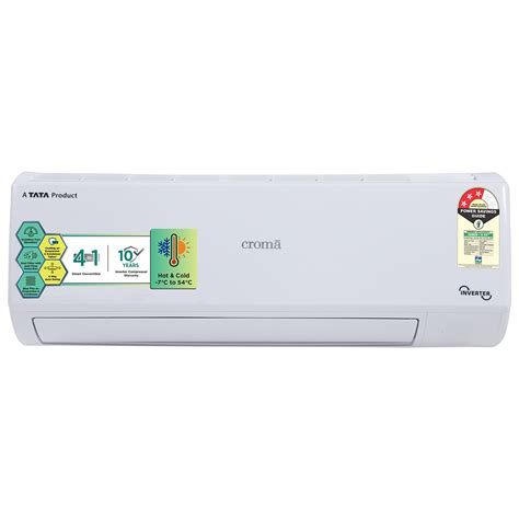 Buy Croma 4 In 1 Convertible 1 5 Ton 3 Star Hot And Cold Inverter Split