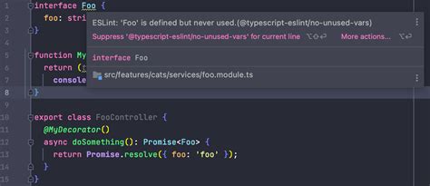 [ typescript eslint no unused vars] false positive for an interface