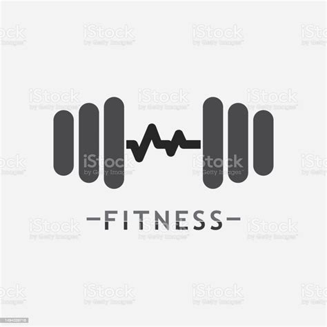Fitness Logo Design Vector Illustrationicon Stock Illustration