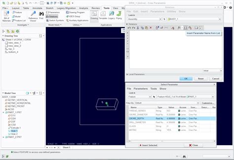 solved reference display dimensions from part in an assem ptc
